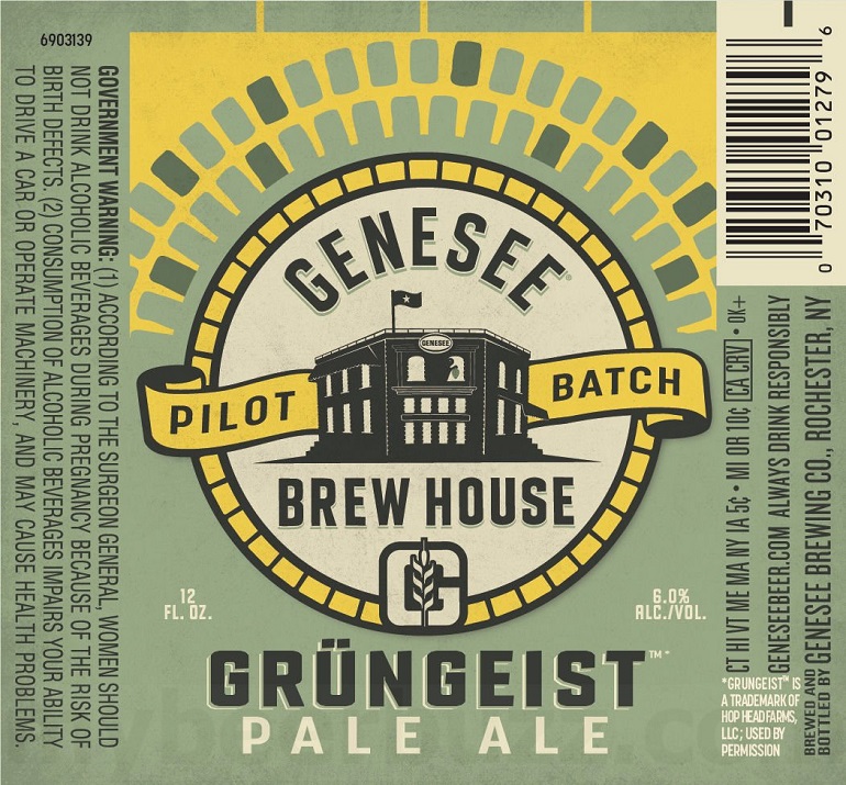 Genesee Brew House Releases New Grüngeist Pale Ale - The Beer Connoisseur®