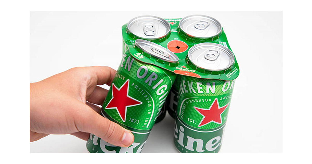Heineken Goes 100% Plastic Free in the UK With Cardboard Topper - The ...